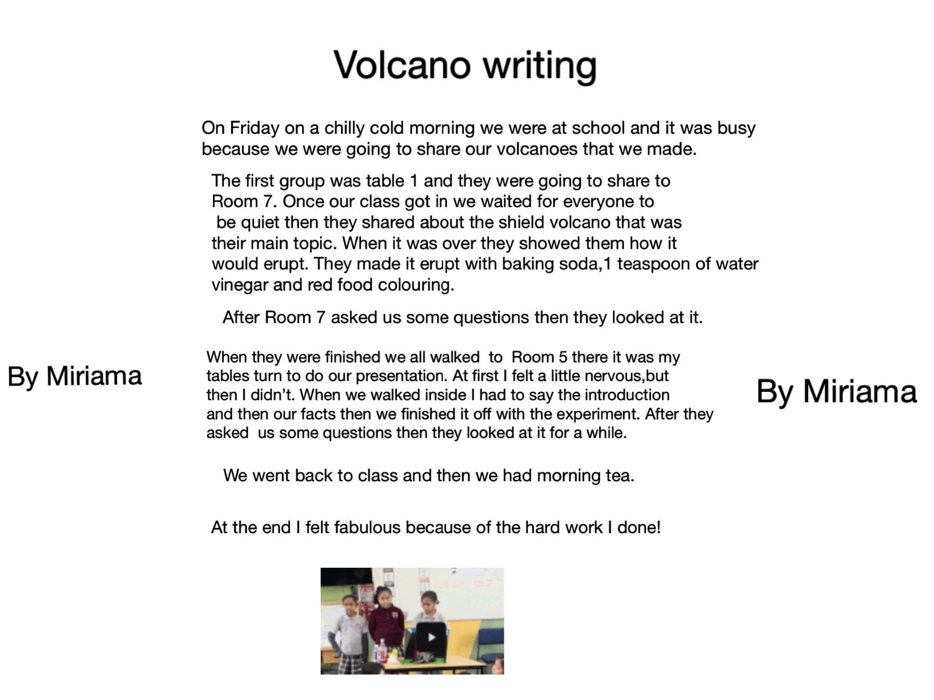 Volcano writing – The Manaiakalani Network Blogging